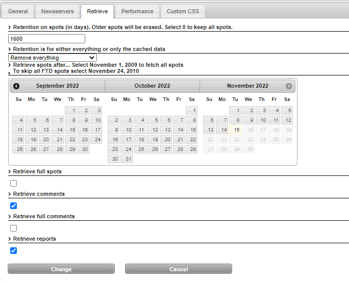 Not getting old Spots · Issue #805 · spotweb/spotweb · GitHub