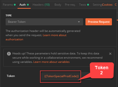 Postman doesn't use the correct Bearer Token when running it using ...