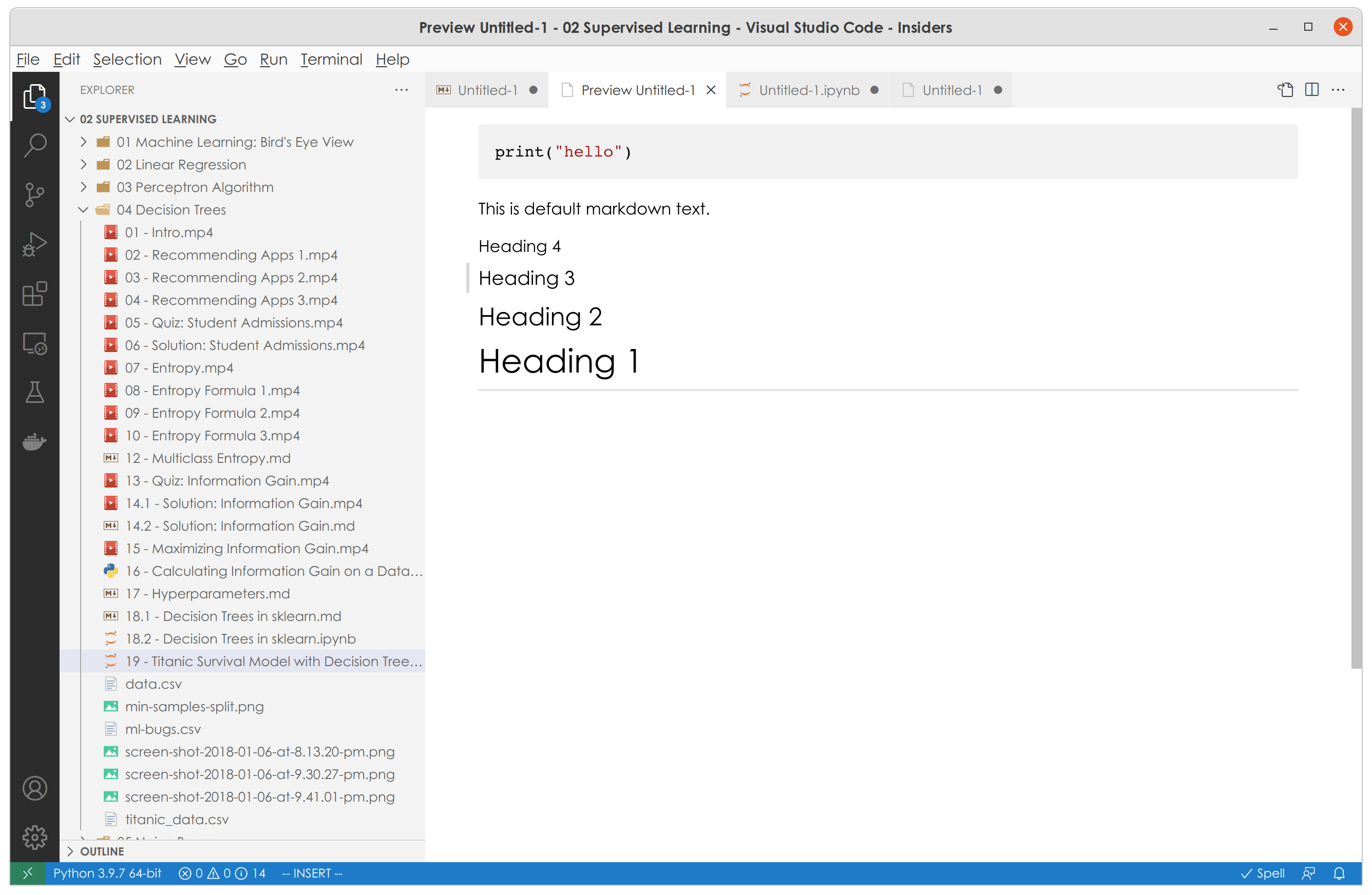 Inconsistent Font Rendering Of Markdown Headers In Notebooks · Issue 141310 · Microsoft Vscode