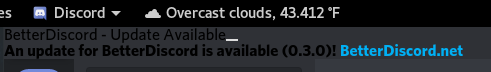 Not up to date (update betterdiscord) · Issue #21 · bb010g/betterdiscordctl · GitHub