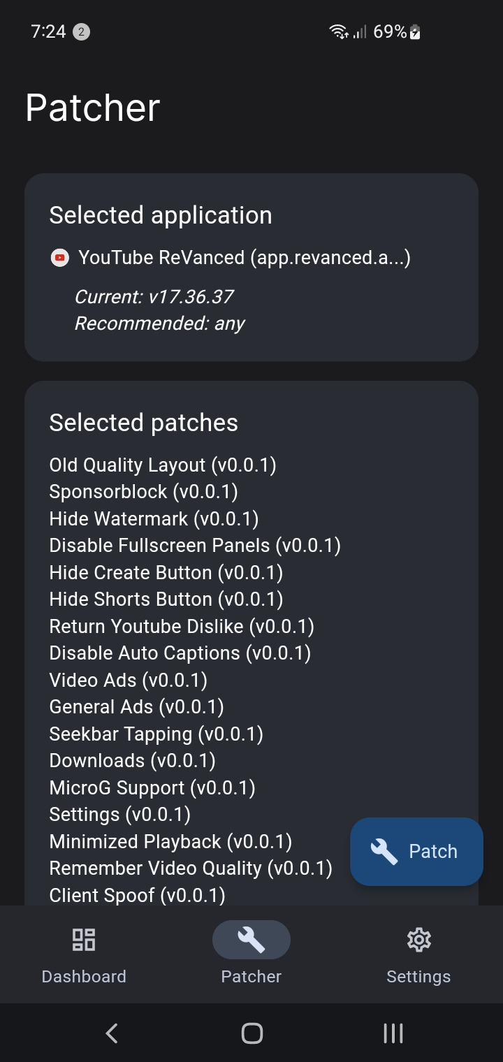 Bug: Blank Screen after Patching · Issue #258 · ReVanced/revanced-manager · GitHub