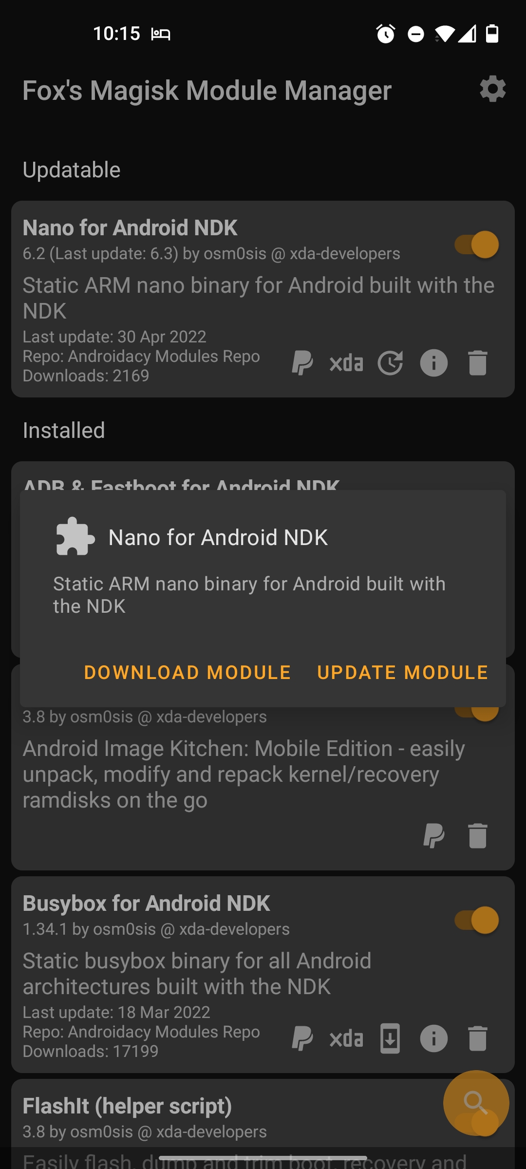 [BUG] Changelog not showing on some updatable modules · Issue #141 · Fox2Code ...