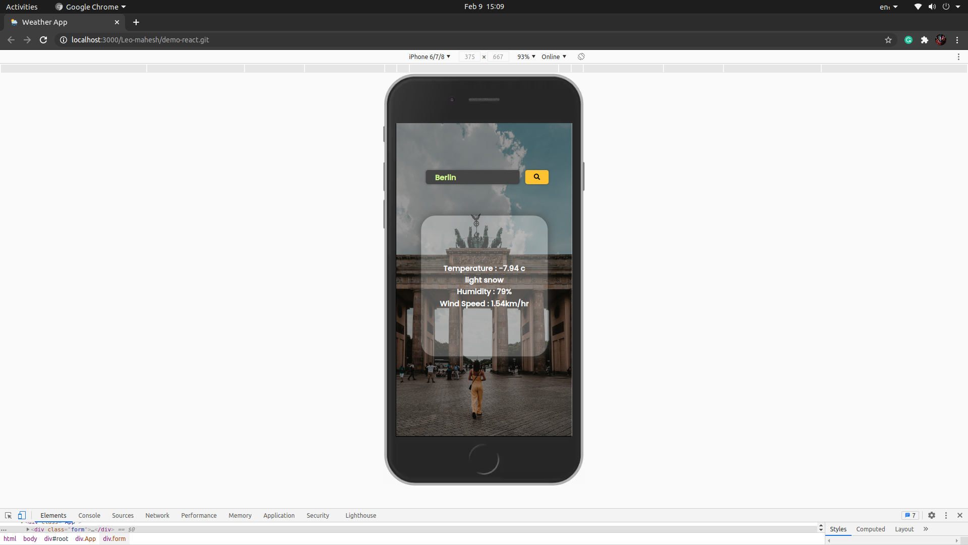 GitHub - maheshchambhare/Weather-react-project-using-api: This project is all about weather API ...