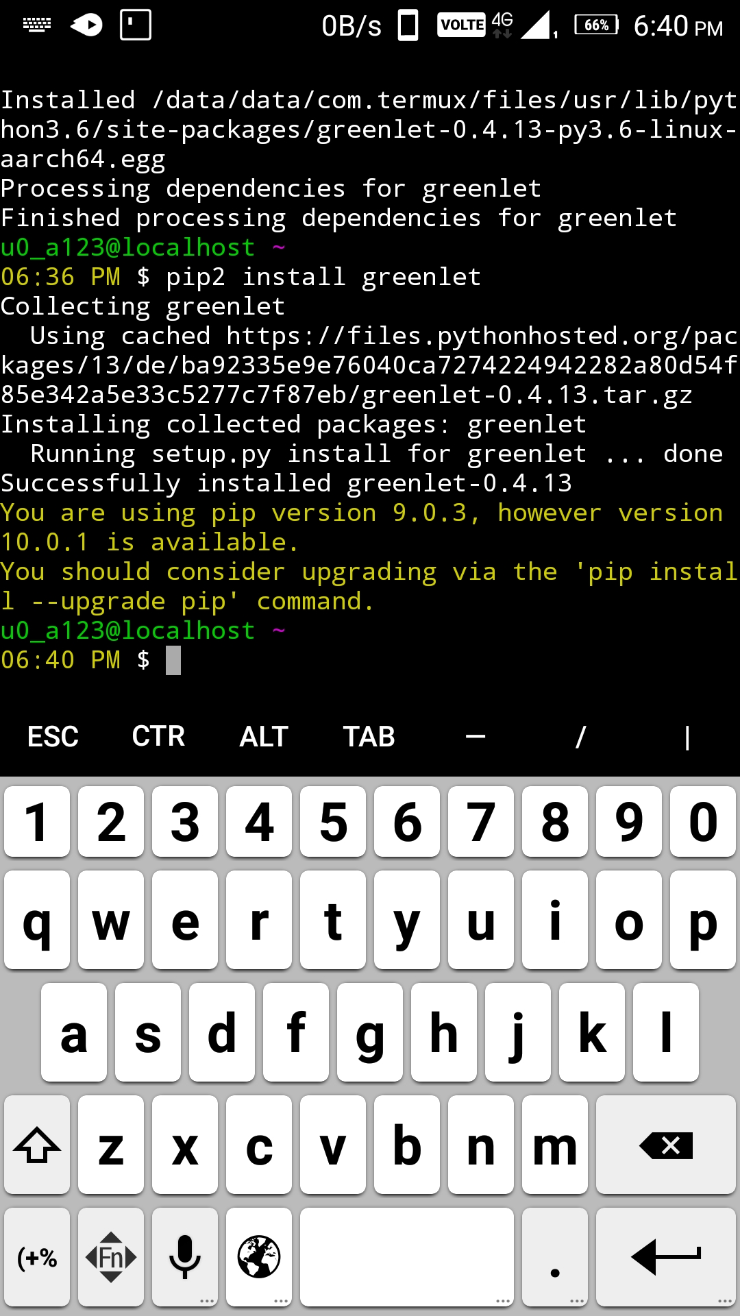 'pip install greenlet' fails on aarch64 · Issue #438 · termux/termux-packages · GitHub