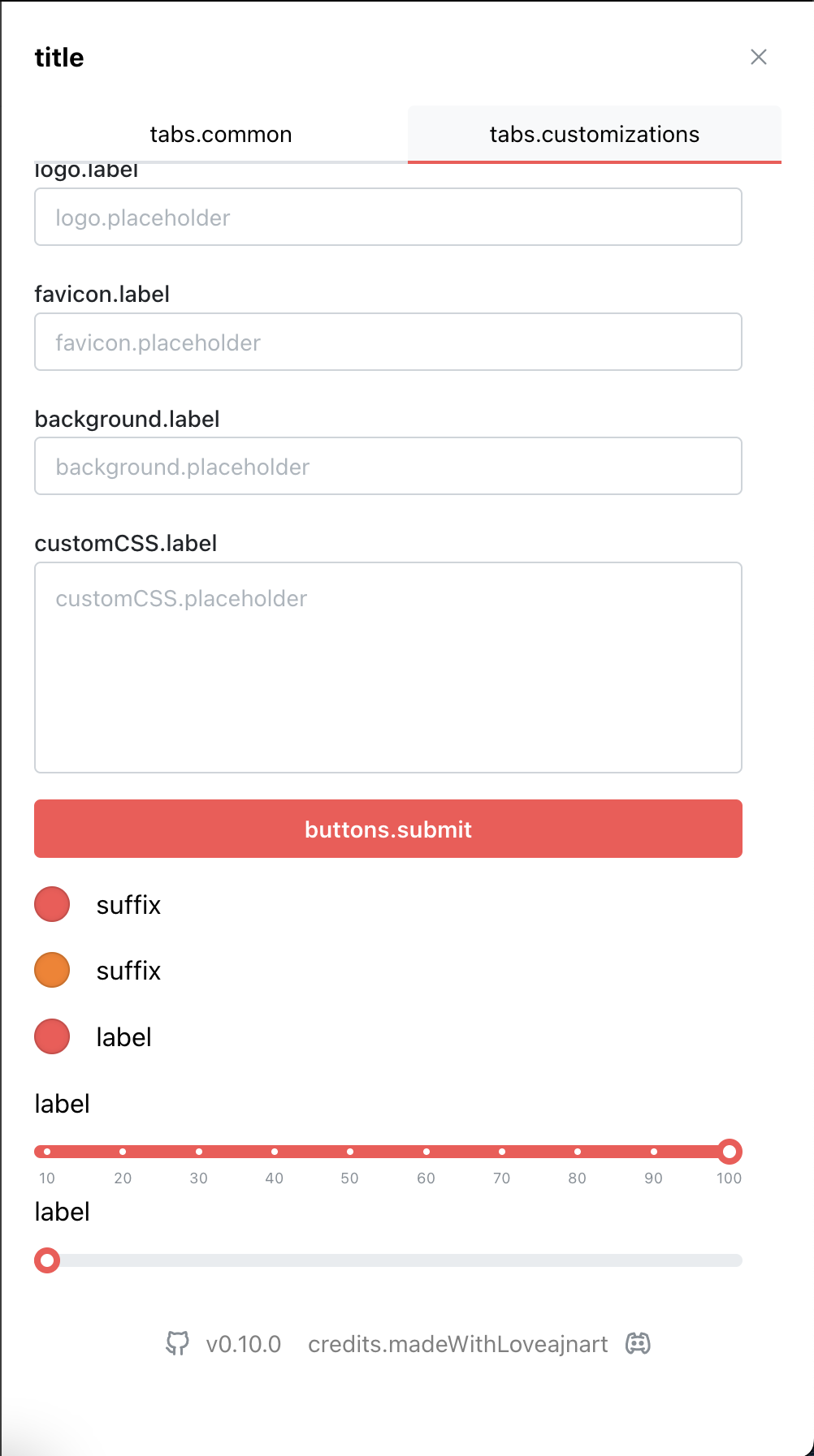 Assign correct name and placeholders in form fields · Issue #403 · ajnart/homarr · GitHub