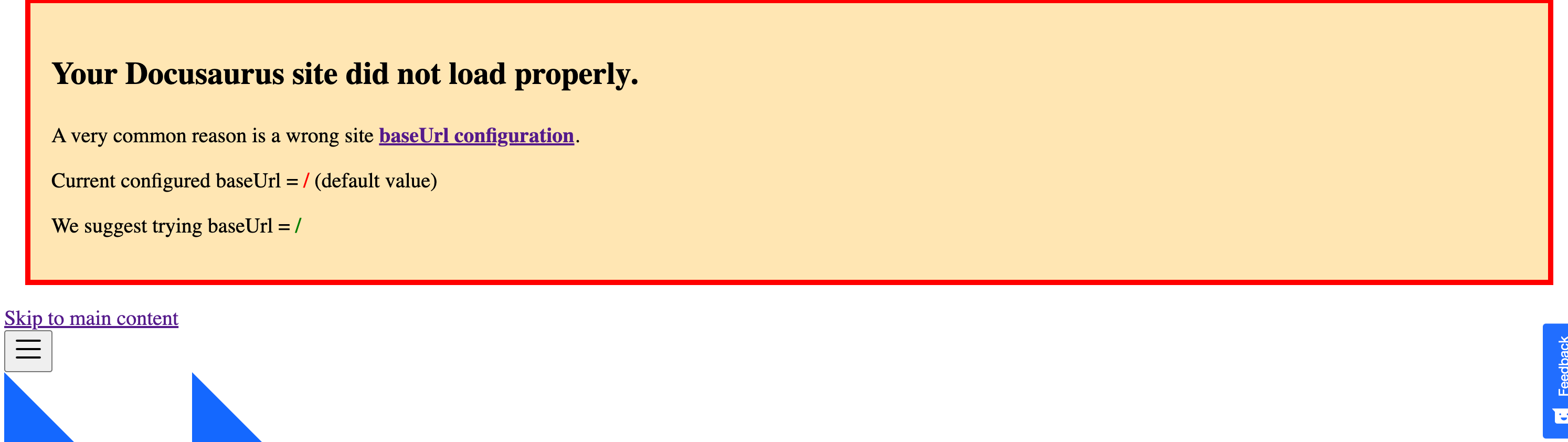 Sporadic Website did not load properly error · Issue #8768 · facebook/docusaurus · GitHub