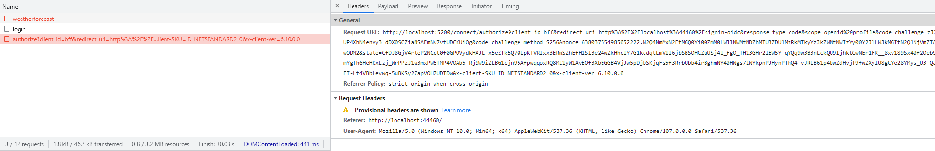 Angular BFF login endpoint returns with error. · Issue #321 · DuendeArchive/Support · GitHub
