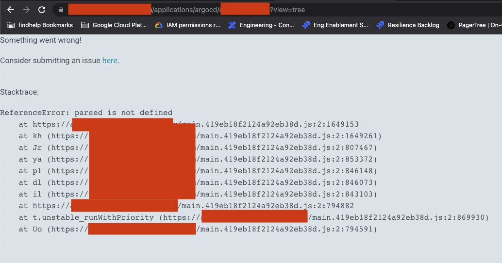 ArgoCD returns ReferenceError when opening an application · Issue #11922 · argoproj/argo-cd · GitHub