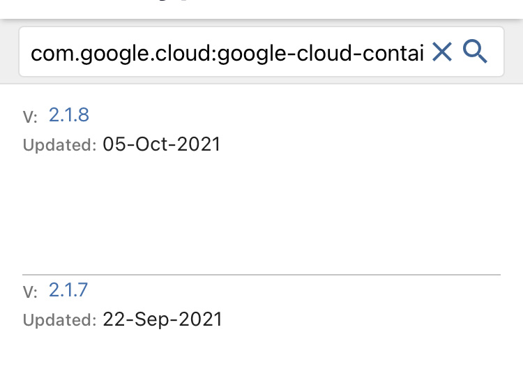 BOM points to older version for container analysis libraries · Issue #2225 · GoogleCloudPlatform ...