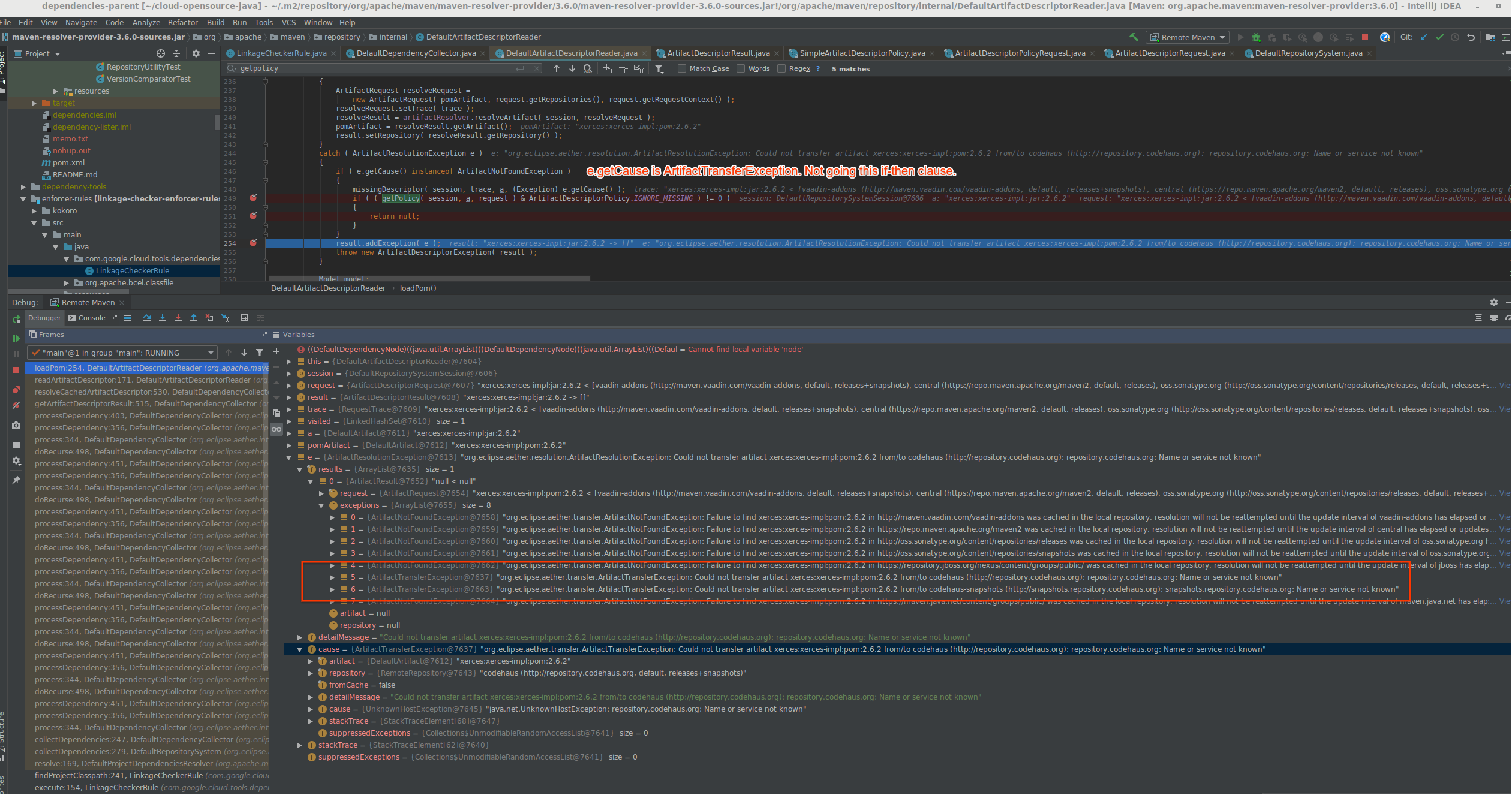 Enforcer rule: Paths to the missing artifact: (empty) · Issue #834 · GoogleCloudPlatform/cloud ...