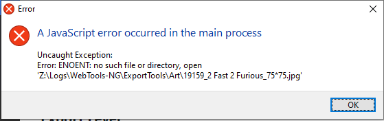 [BUG] Exporting Posters and Art not working · Issue #382 · WebTools-NG/WebTools-NG · GitHub