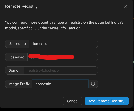 [Deployment Issue] Unable to add remote registry for Docker Hub to pull private images · Issue ...
