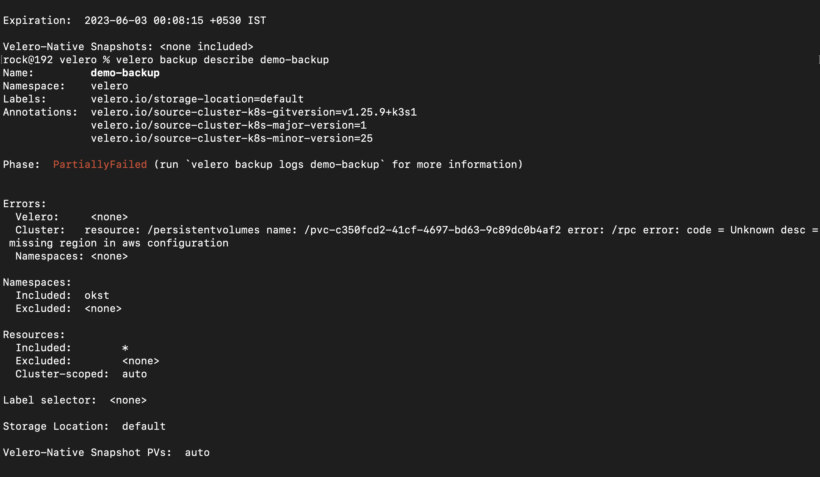 Does velero support Wasabi s3 · Issue #6221 · vmware-tanzu/velero · GitHub