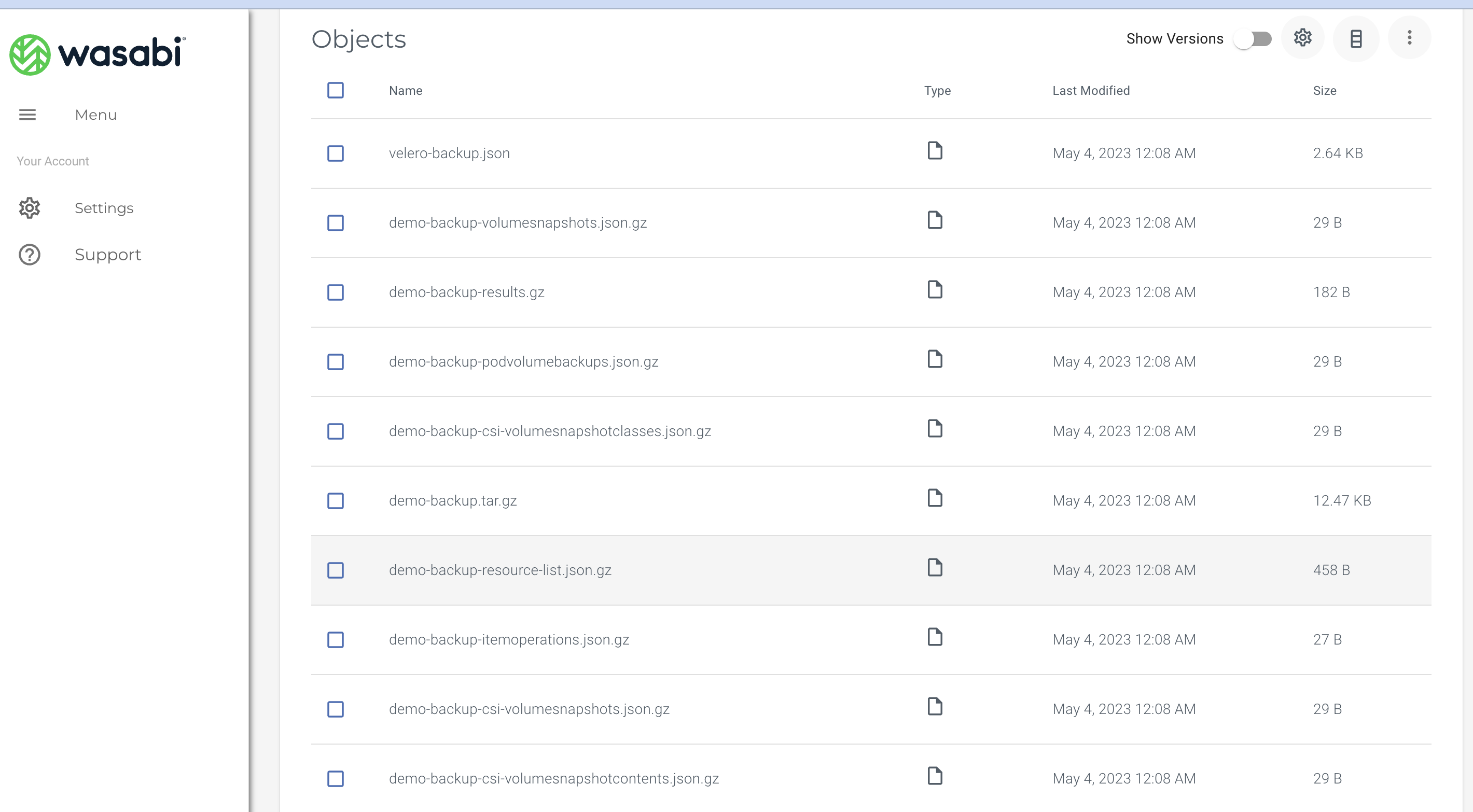 Does velero support Wasabi s3 · Issue #6221 · vmware-tanzu/velero · GitHub
