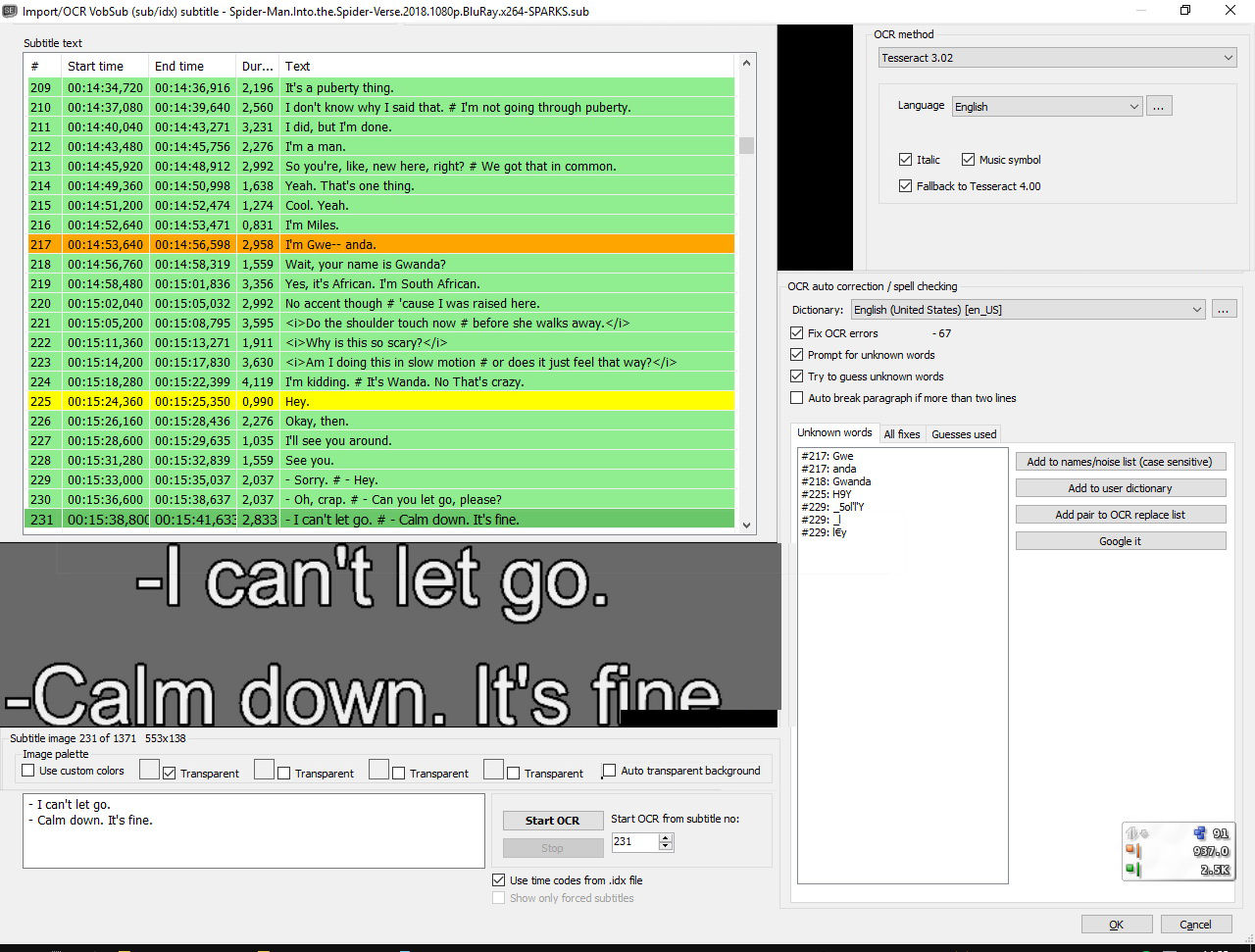 [Request] Change layout of window for import VOBsub · Issue #3967 ...