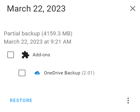 addon backup includes other whole backups · Issue #62 · lavinir/hassio-onedrive-backup · GitHub