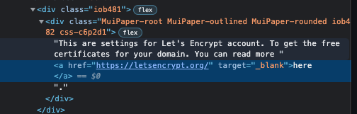 System settings: Tab Let's Encrypt: Read more link not clickable · Issue #1949 · ioBroker ...