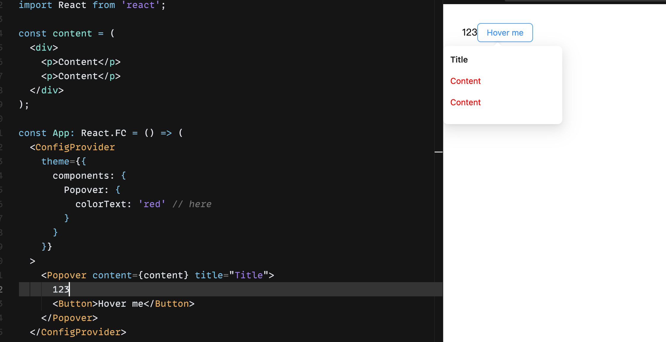 是否考虑支持针对单个组件配置样式token · Issue 43244 · Ant Designant Design · Github