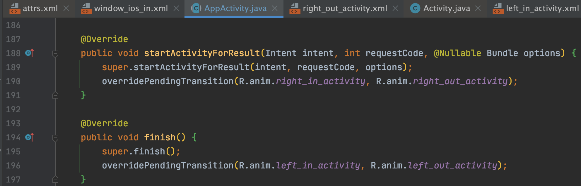 关于windowAnimationStyle的问题 · Issue #83 · getActivity/AndroidProject · GitHub