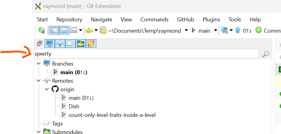 Unexpected delete key behavior in the branch search box · Issue #11122 · gitextensions ...
