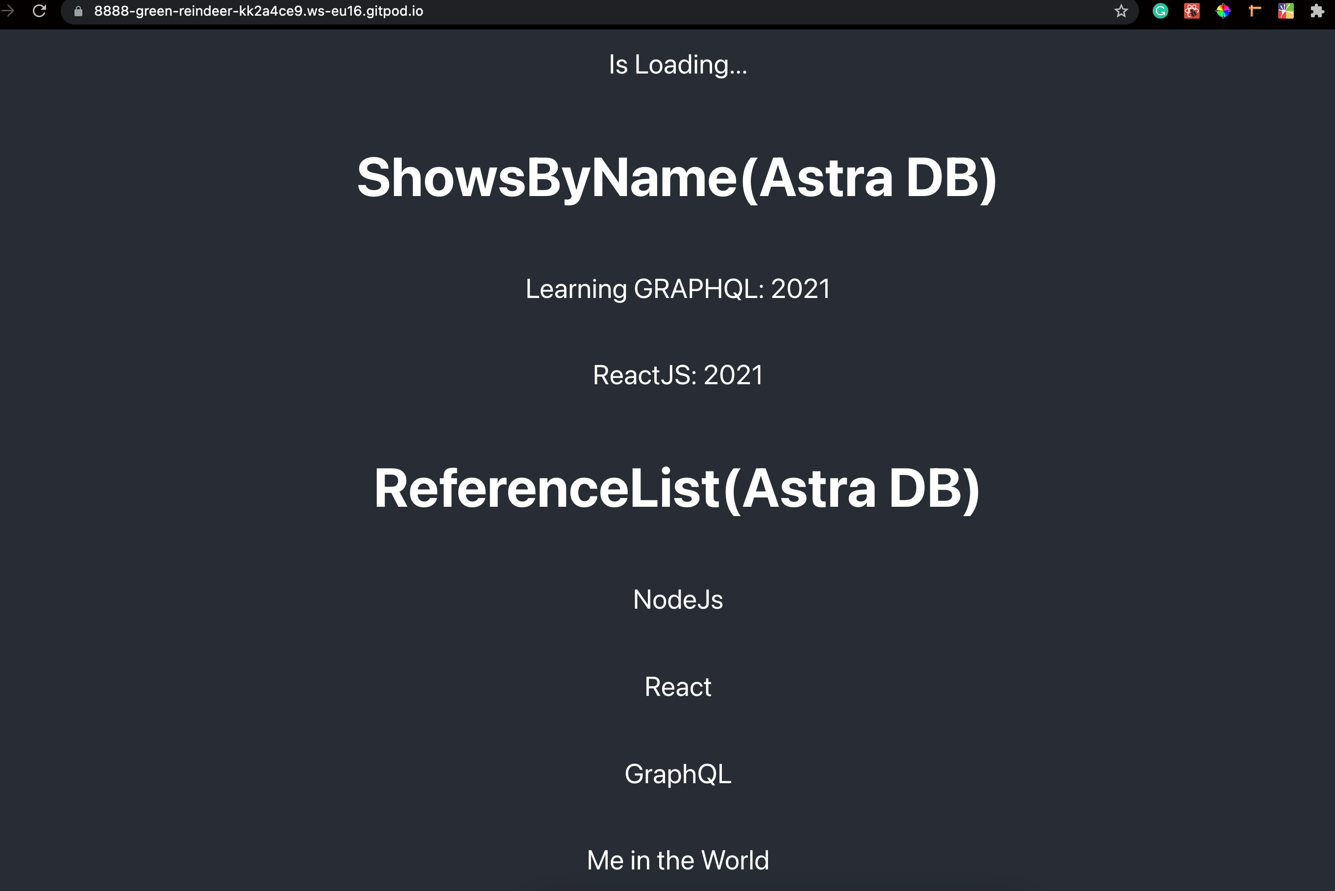[HW] EricGit.me · Issue #27 · datastaxdevs/workshop-intro-to-graphql · GitHub