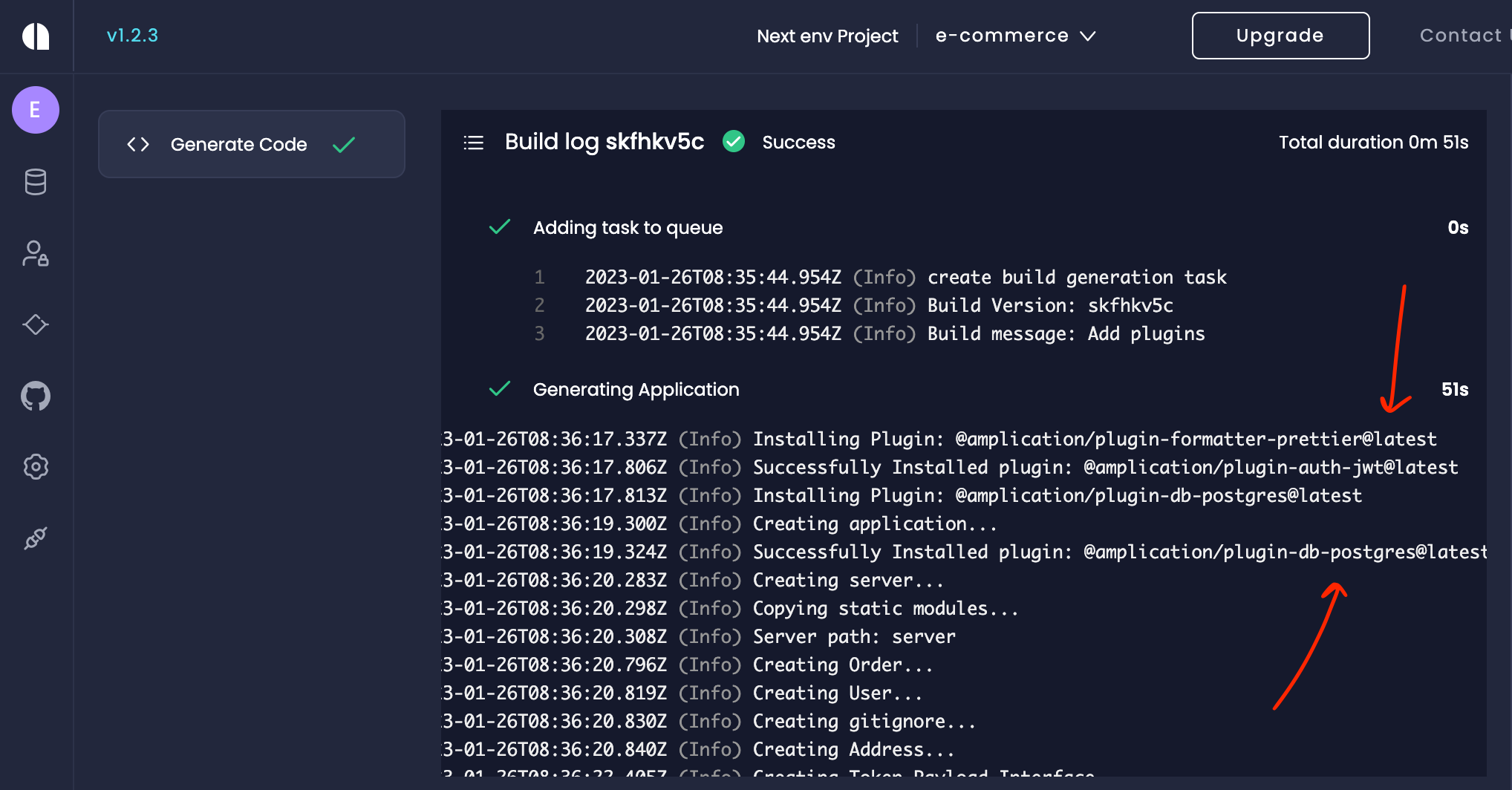 As Dev - I want to add meta data and plugins version to dsg logs · Issue #4624 · amplication ...