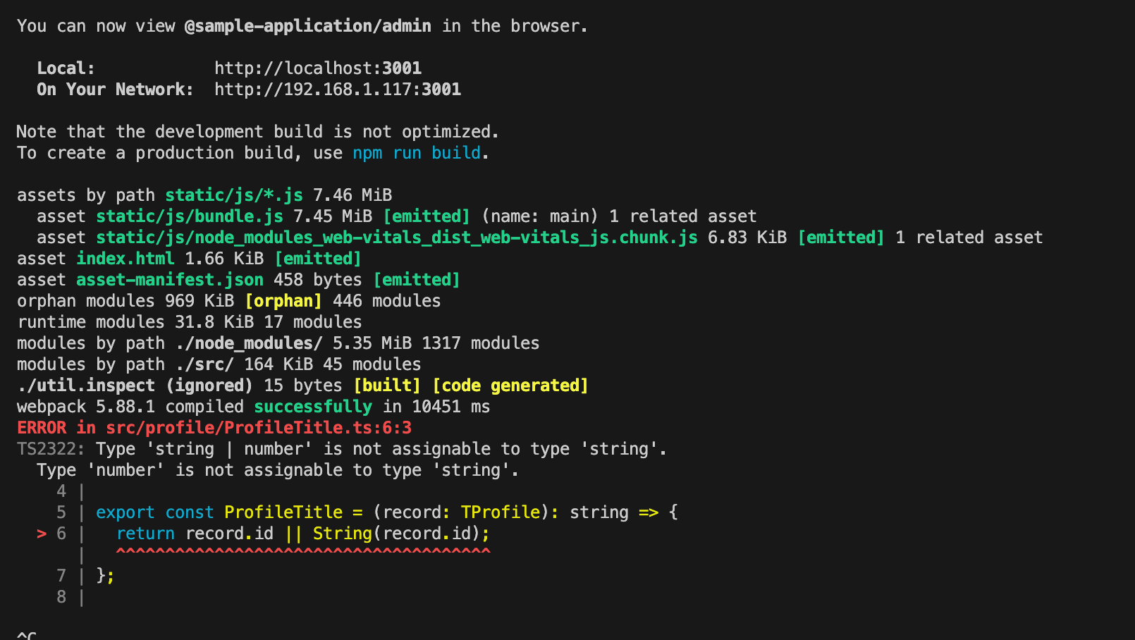 🐛 Bug Report: `generate local code` generates an invalid admin-ui code ... 🐛 Bug Report: `generate local code` generates an invalid admin-ui code ...