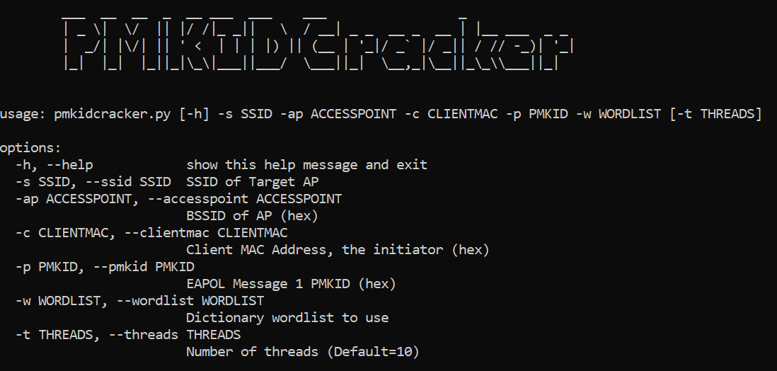 GitHub - n0mi1k/pmkidcracker: A tool to crack WPA2 passphrase with PMKID value without clients ...