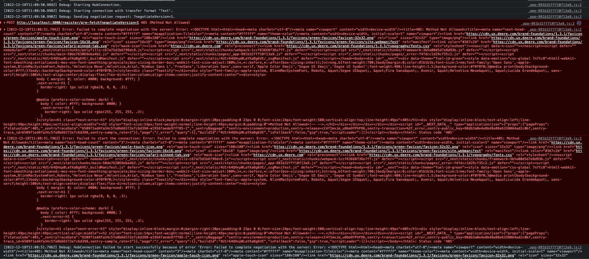Microsoft Signal R not able to establish connnection in Prodution build ...