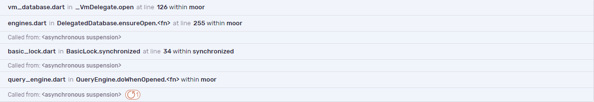 NoSuchMethodError: The method 'open' was called on null · Issue #1061 · simolus3/drift · GitHub
