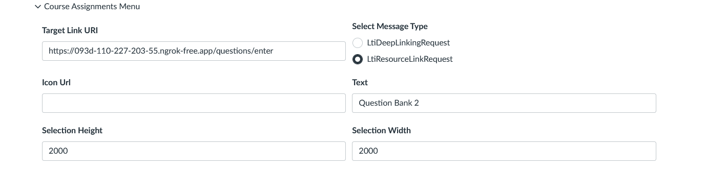 Modal width is not responsive even if the width is changed in developer setting for external LTI ...