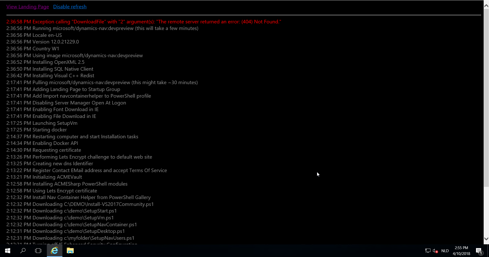 Developer Preview initialization failed · Issue #1979 · microsoft/AL · GitHub