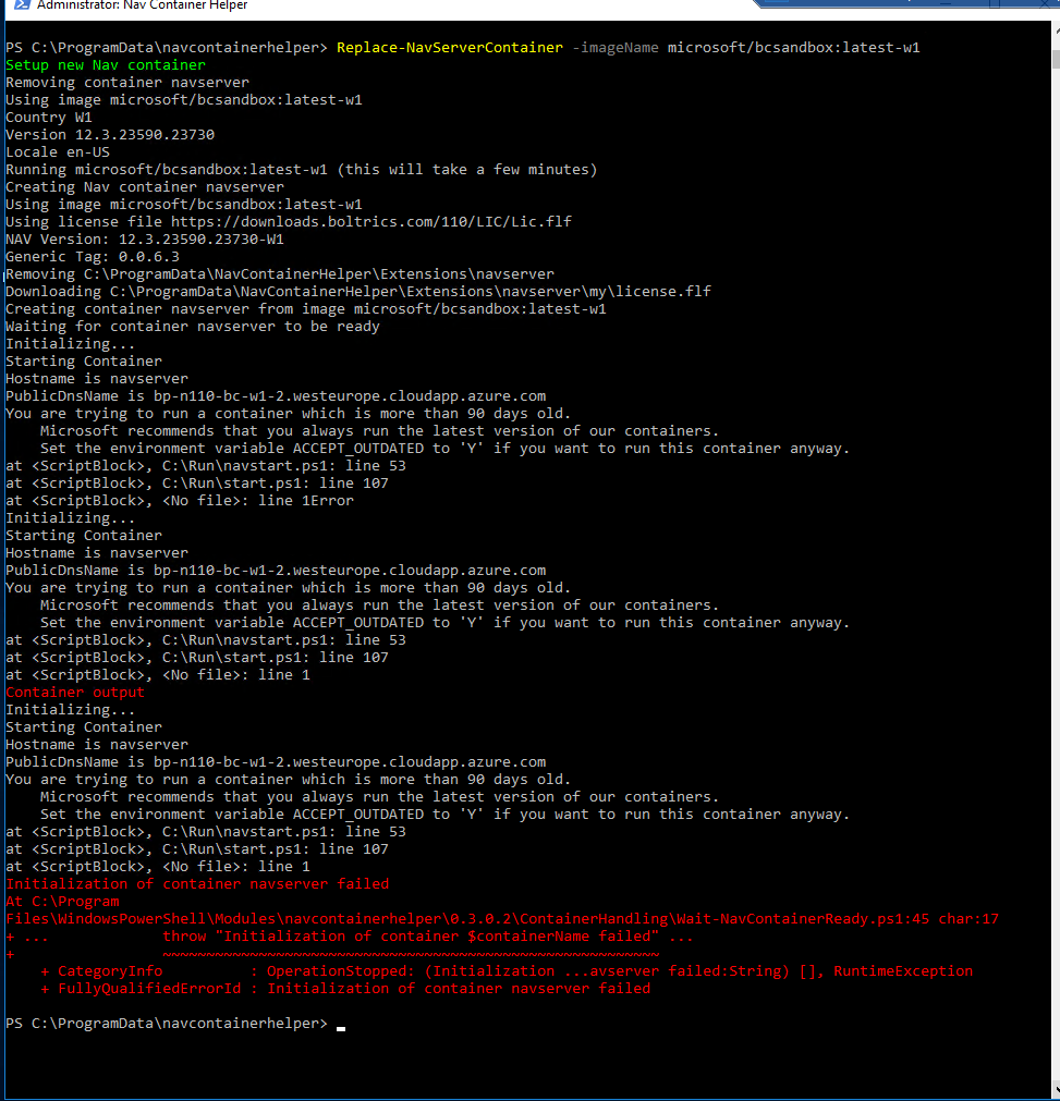 Failure during Replace-NavServerContainer · Issue #3746 · microsoft/AL ...