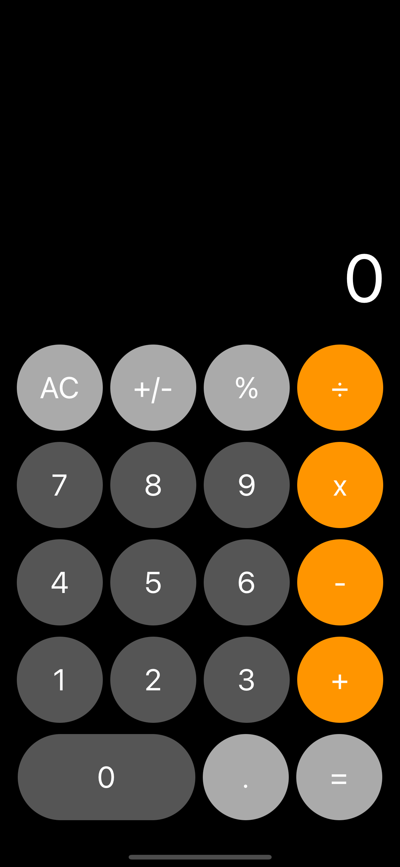 GitHub - hkim199105/Calculator: Mimic App of iOS Calculator