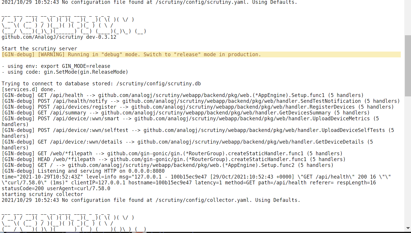 Some level errors type=metrics · Issue #199 · AnalogJ/scrutiny · GitHub
