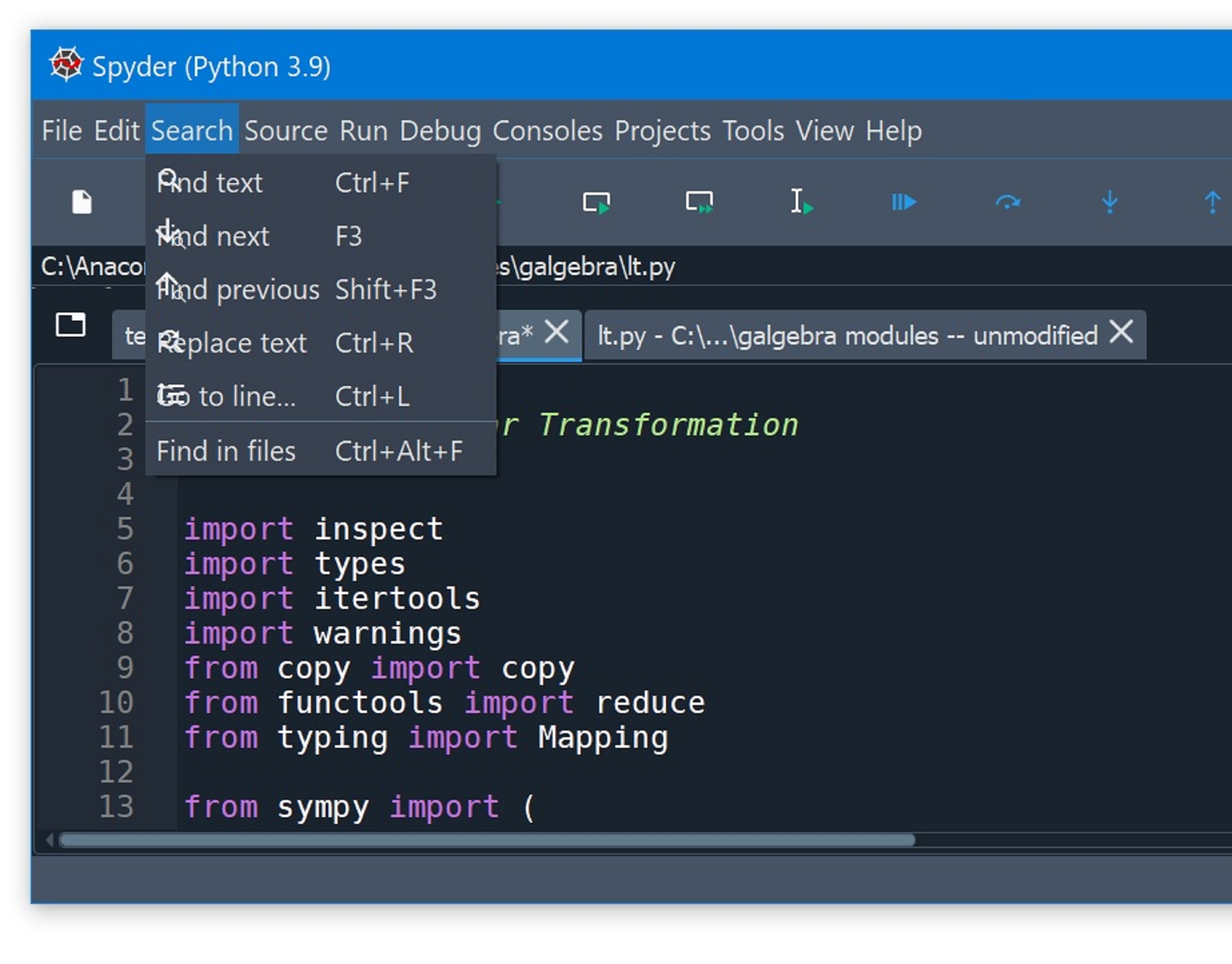 Items in Spyder pulldown menus don't display properly · Issue #15626 ...