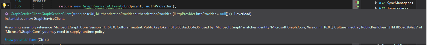 Weird Visual Studio messages in Xamarin.iOS project · Issue #517 · microsoftgraph/msgraph-sdk ...