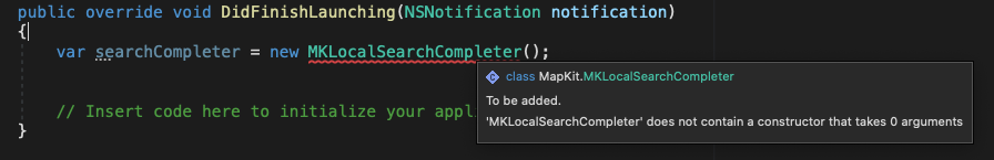 macOS: cannot instantiate MKLocalSearchCompleter · Issue #8274 · xamarin/xamarin-macios · GitHub