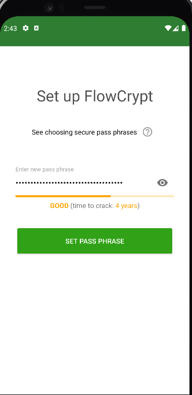 checking of pass phrase strength when importing from EKM · Issue #1533 · FlowCrypt/flowcrypt ...