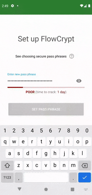 checking of pass phrase strength when importing from EKM · Issue #1533 · FlowCrypt/flowcrypt ...