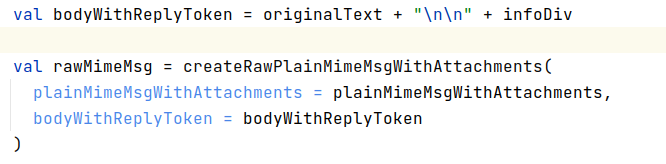 discussing / documenting / potentially refactoring outgoing message ...