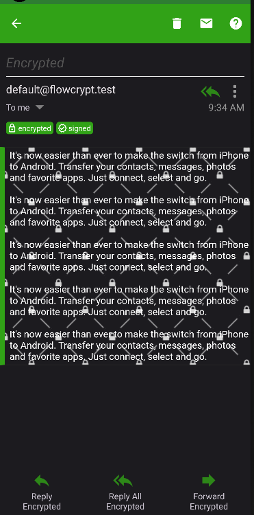 Message is not quite readable in dark mode · Issue #2026 · FlowCrypt/flowcrypt-android · GitHub