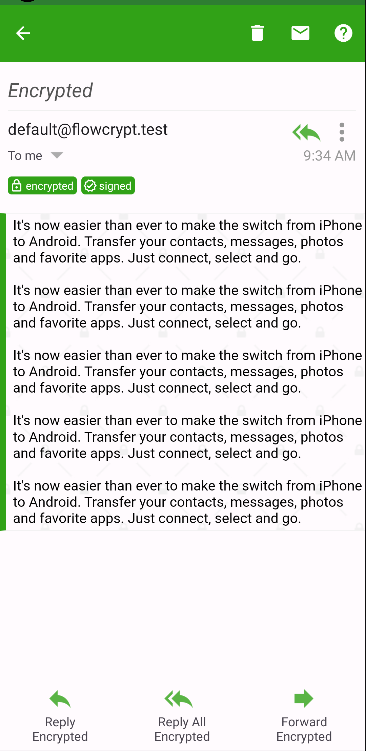 Message is not quite readable in dark mode · Issue #2026 · FlowCrypt/flowcrypt-android · GitHub