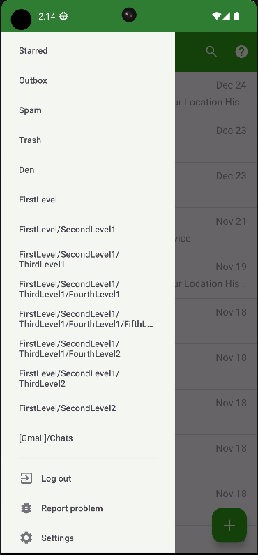 Hierarchy of Gmail labels not correctly displayed. · Issue #2112 ...
