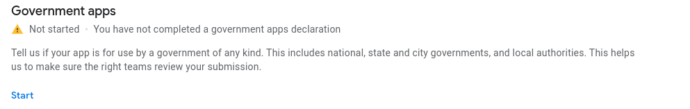 Comlete government apps declaration in Google Play · Issue #2148 · FlowCrypt/flowcrypt-android ...