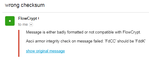 cannot decrypt message - error handling · Issue #104 · FlowCrypt/flowcrypt-android · GitHub