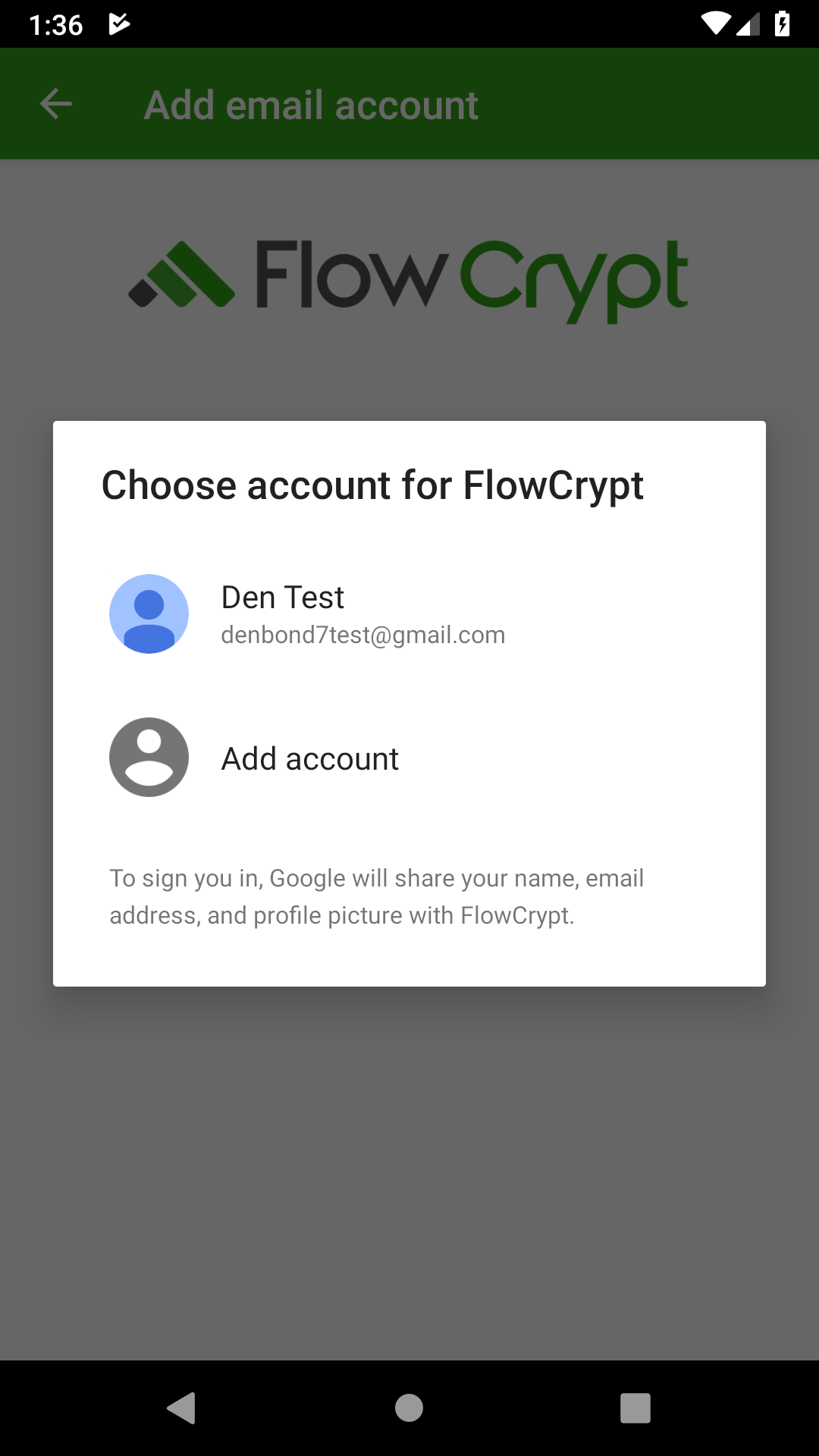 Trouble Logging Into A Second Account · Issue 292 · Flowcrypt Flowcrypt Android · Github