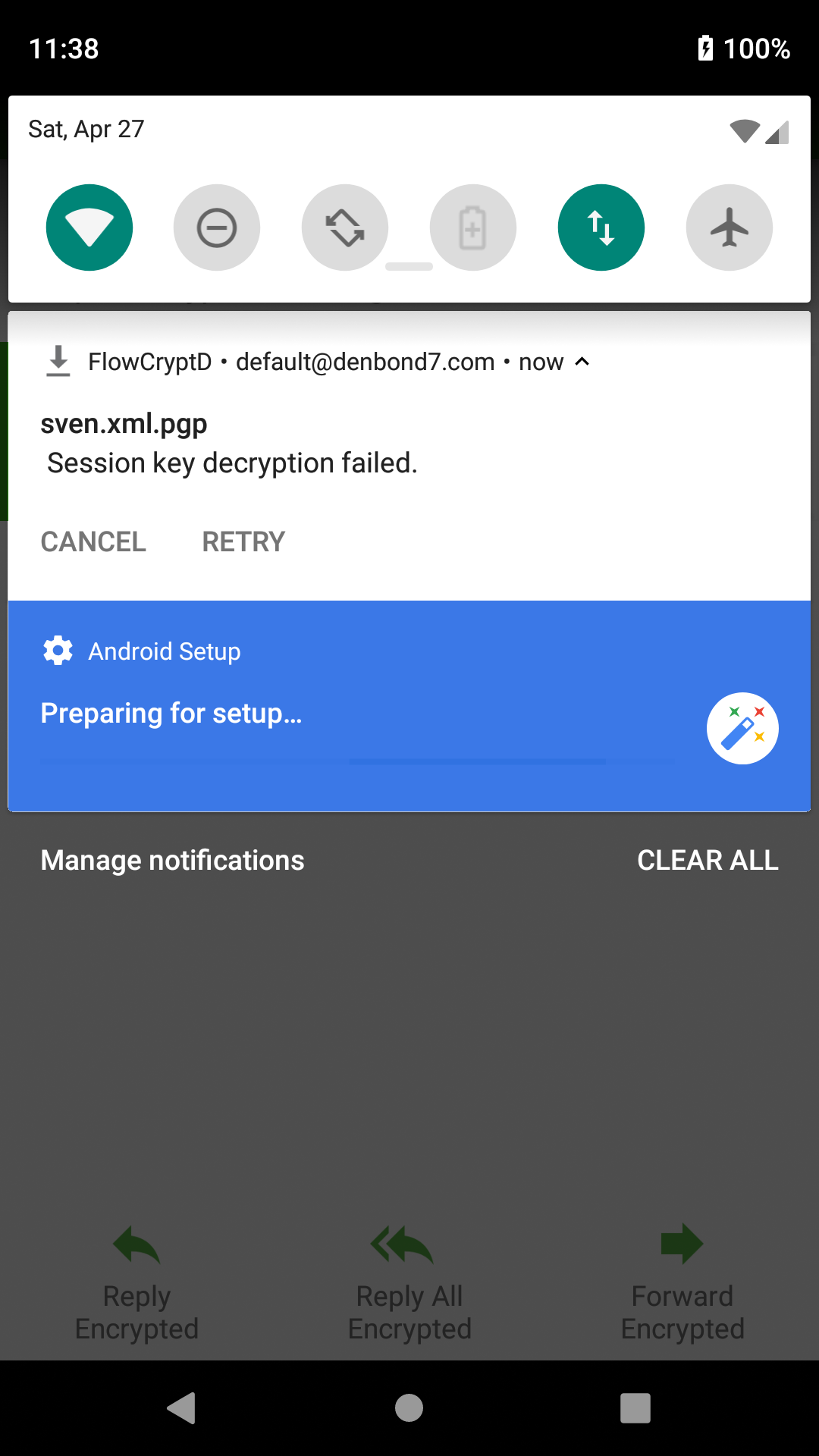 Exception Session Key Decryption Failed Better Logging · Issue 543 · Flowcryptflowcrypt