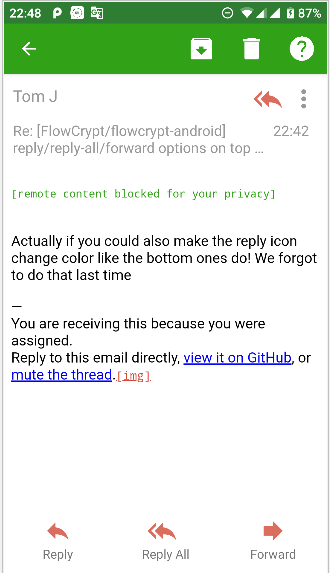 reply/reply-all/forward options on top · Issue #693 · FlowCrypt/flowcrypt-android · GitHub