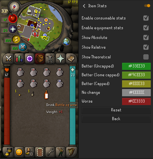 "Item Stats" plugin does not recognise Bottle of Wine as food · Issue #6957 · runelite/runelite ...